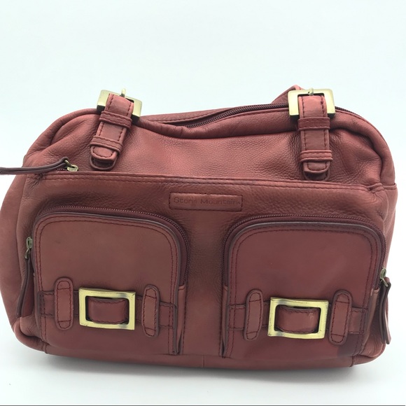 Stone Mountain Accessories | Bags | Stone Mountain Red Leather Bag ...